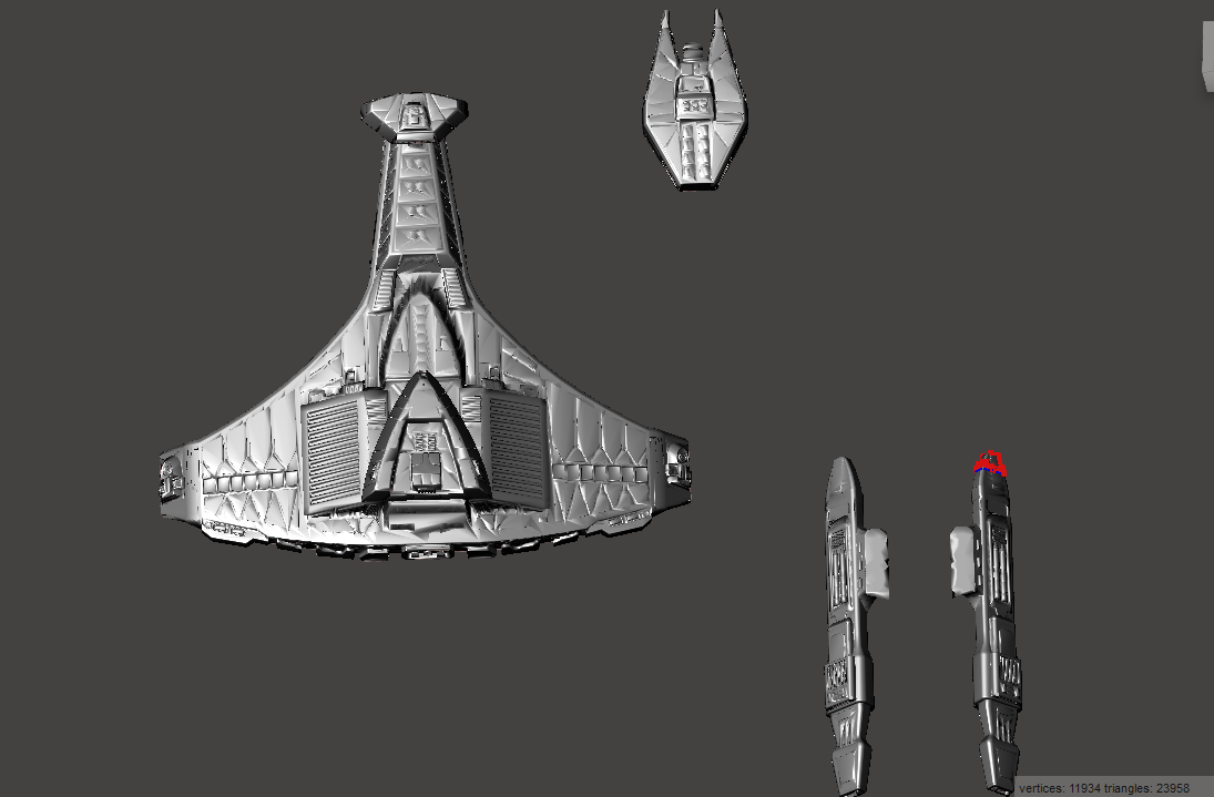 Klingon Vor'cha-class battle cruiser star trek ship por epicmetalness ...