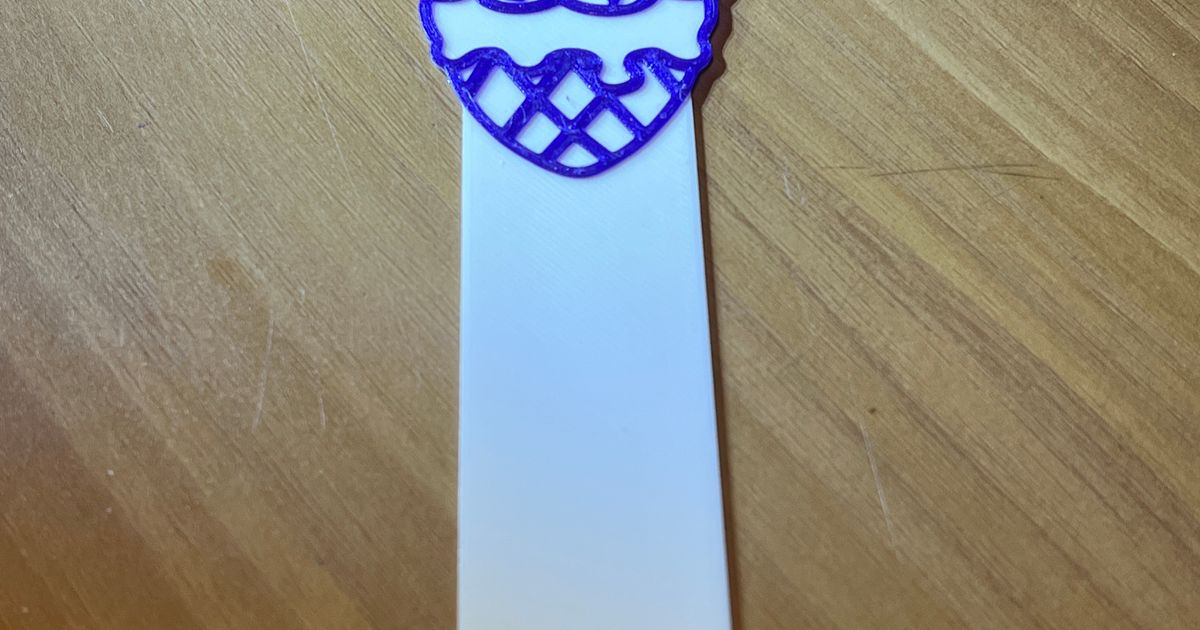 Pusheen Cat Bookmark - Made of Ice cream by AshFlaw | Download free STL ...