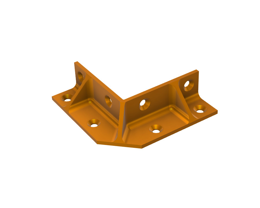 Outside Sharp Corner Brace 6cm x 6cm x 1.7cm by DickF | Download free ...