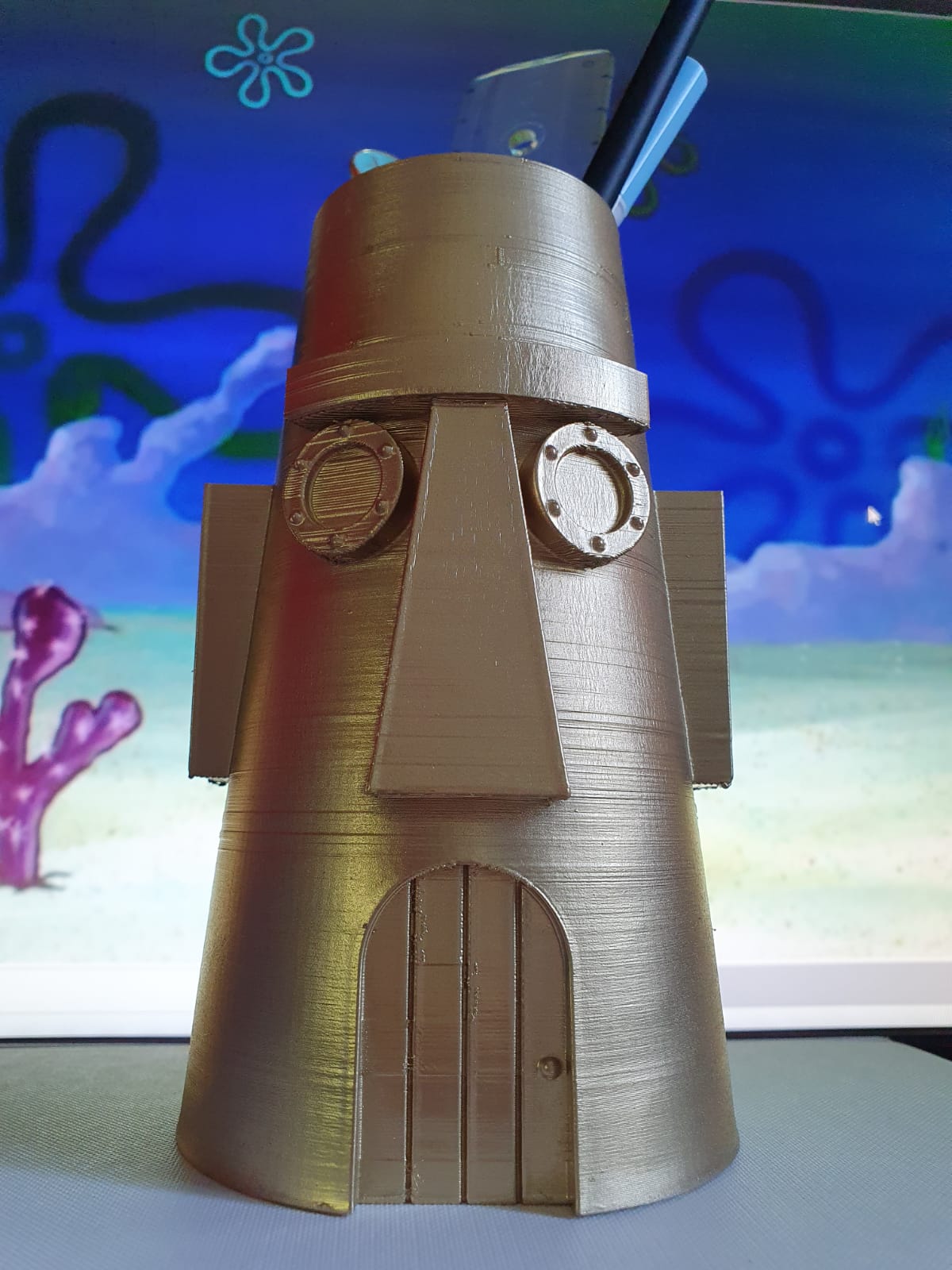 Desktop organizer - Squidward's House by Florian Prochnow | Download free STL model | Printables.com