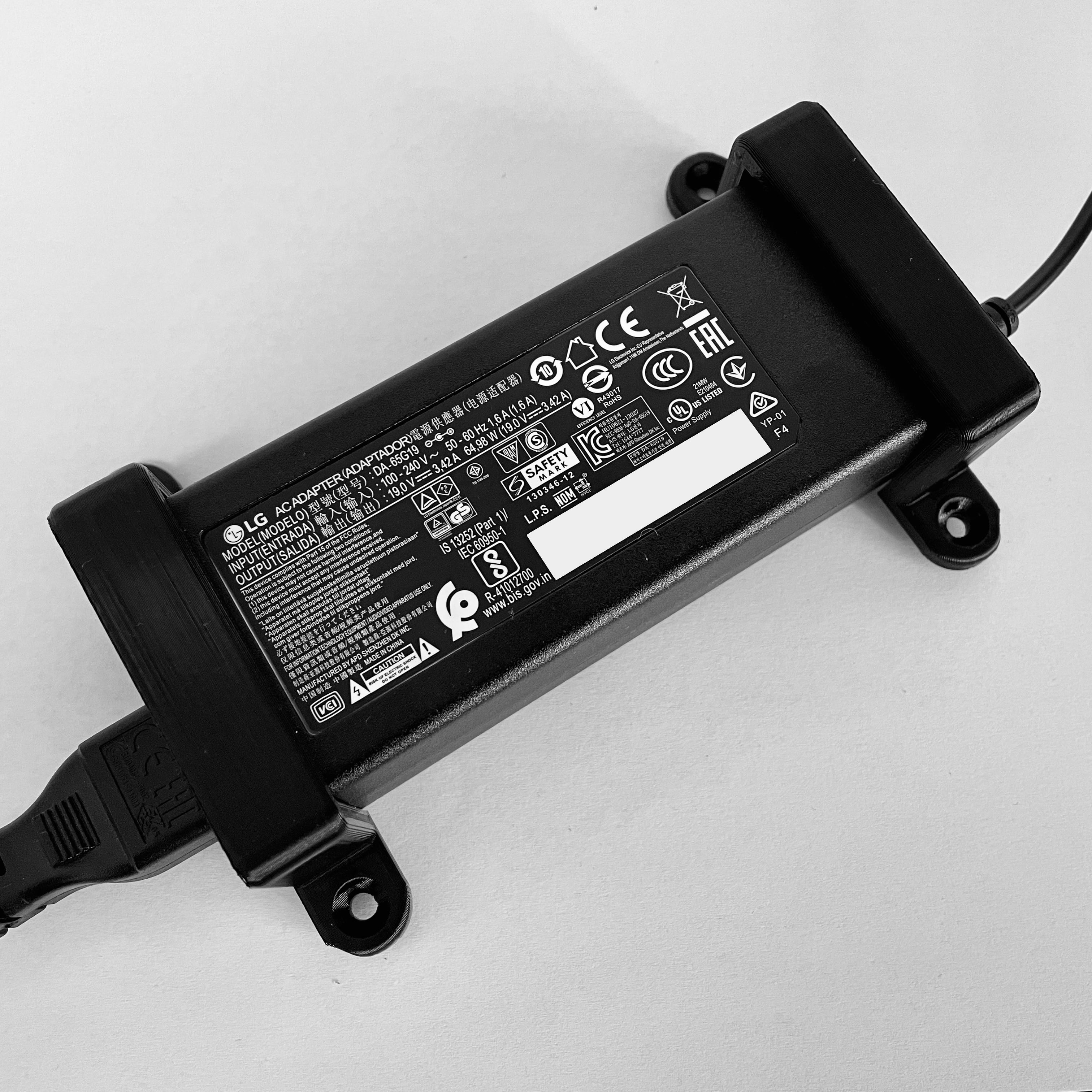 LG Monitor AC Adapter Mount by Mr. T | Download free STL model ...