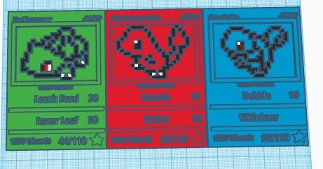 pixel pokecards by communaltax | Download free STL model | Printables.com