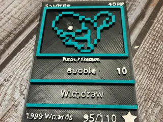pixel pokecards by communaltax | Download free STL model | Printables.com