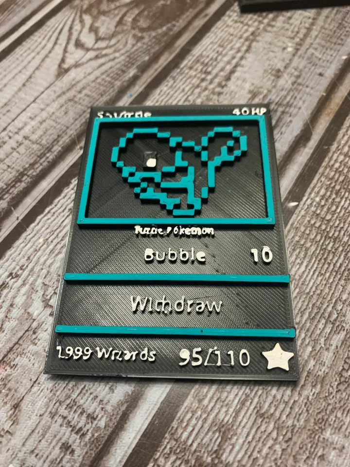 pixel pokecards by communaltax | Download free STL model | Printables.com