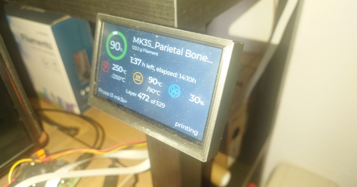 Waveshare 4,3" DSI display mount & cover by Dominik Chuchlík | Download free STL model ...