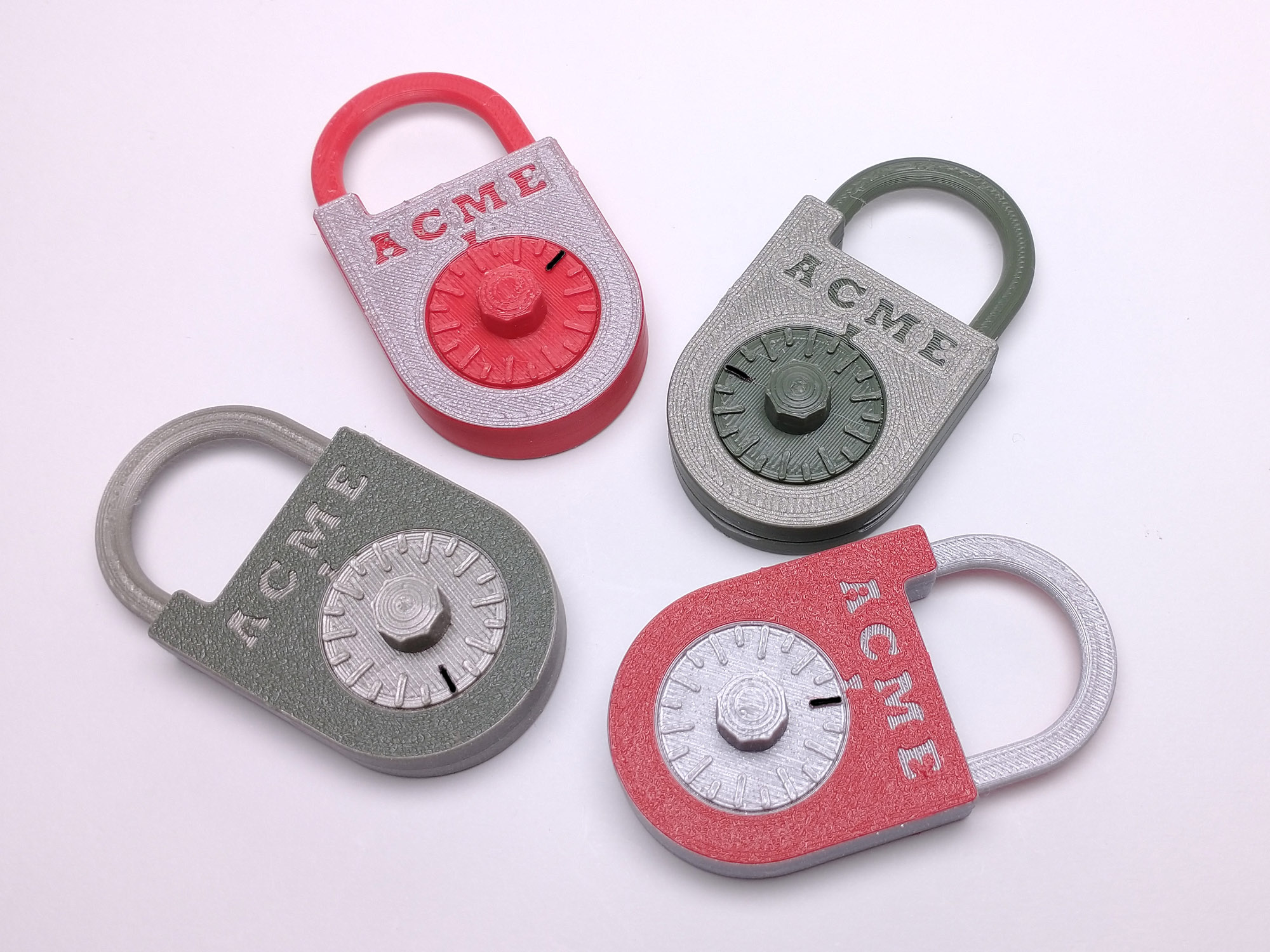 3-Digit Combination Padlock Kit Card by LoboCNC | Download free STL ...