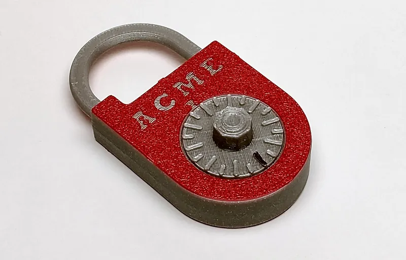 3-Digit Combination Padlock Kit Card by LoboCNC | Download free STL ...
