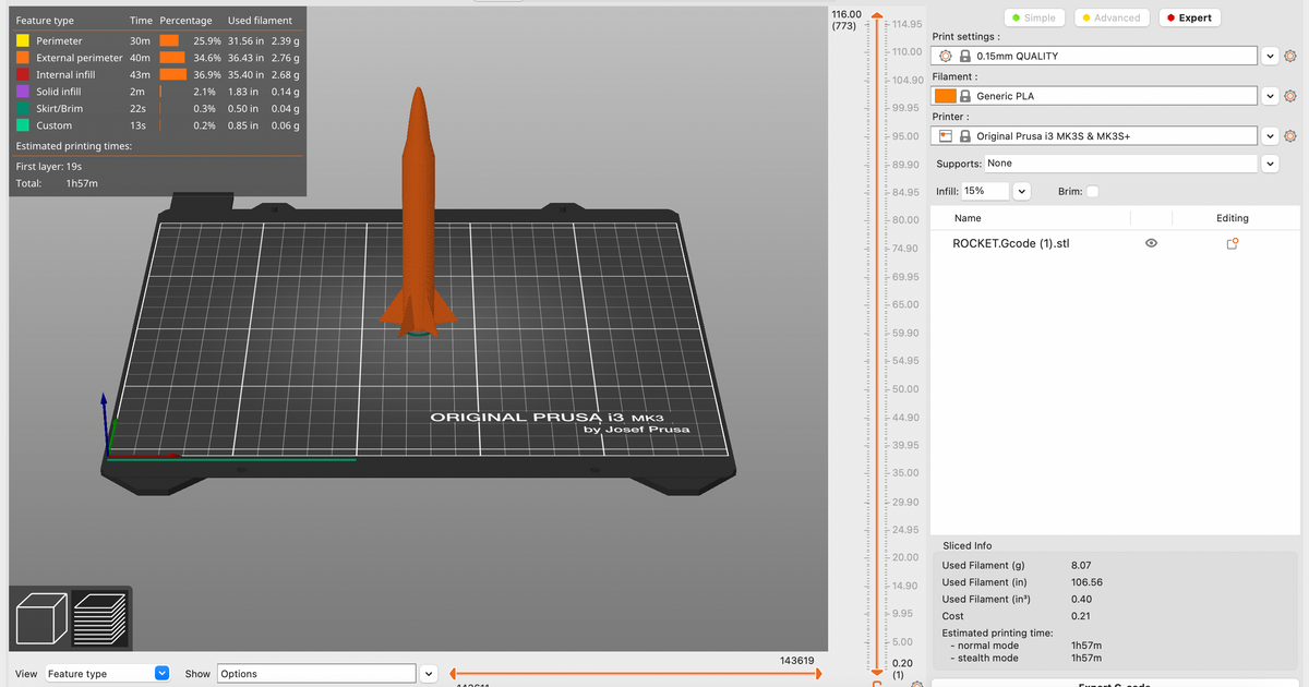 Basic model rocket by Blaise Edmonds | Download free STL model ...