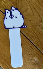Pusheen Cat Bookmark - Made of Ice cream by AshFlaw | Download free STL ...