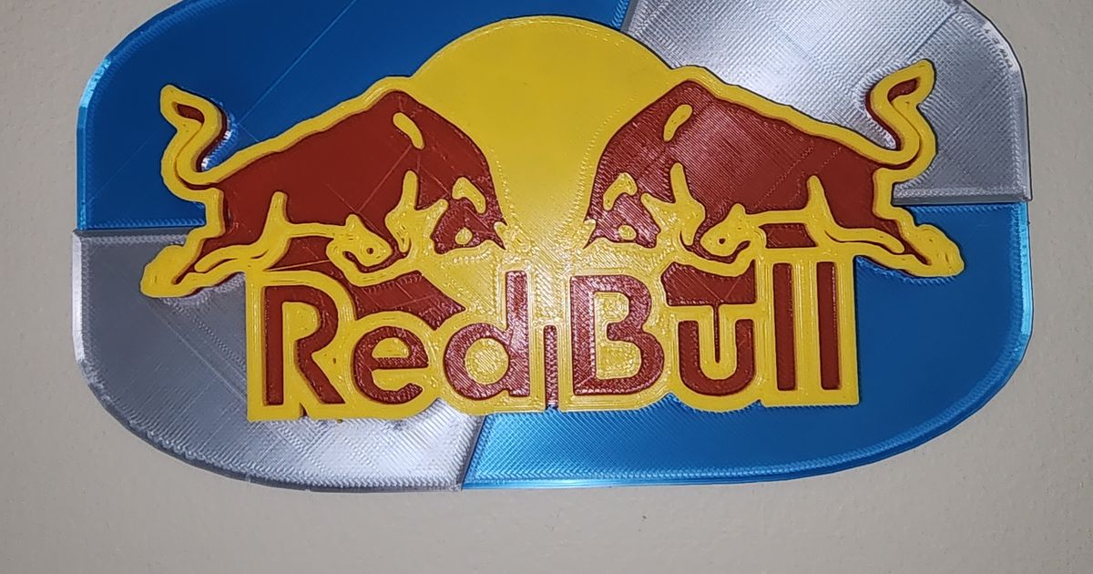 Red Bull Logo with Blue & Silver backer by TacktiCal | Download free ...