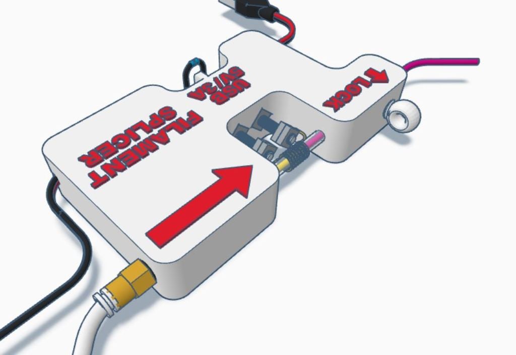 AUTO FILAMENT SPLICER (AFS V1) USING YOUR 3D BOWDEN PRINTER (e.g. Ender ...