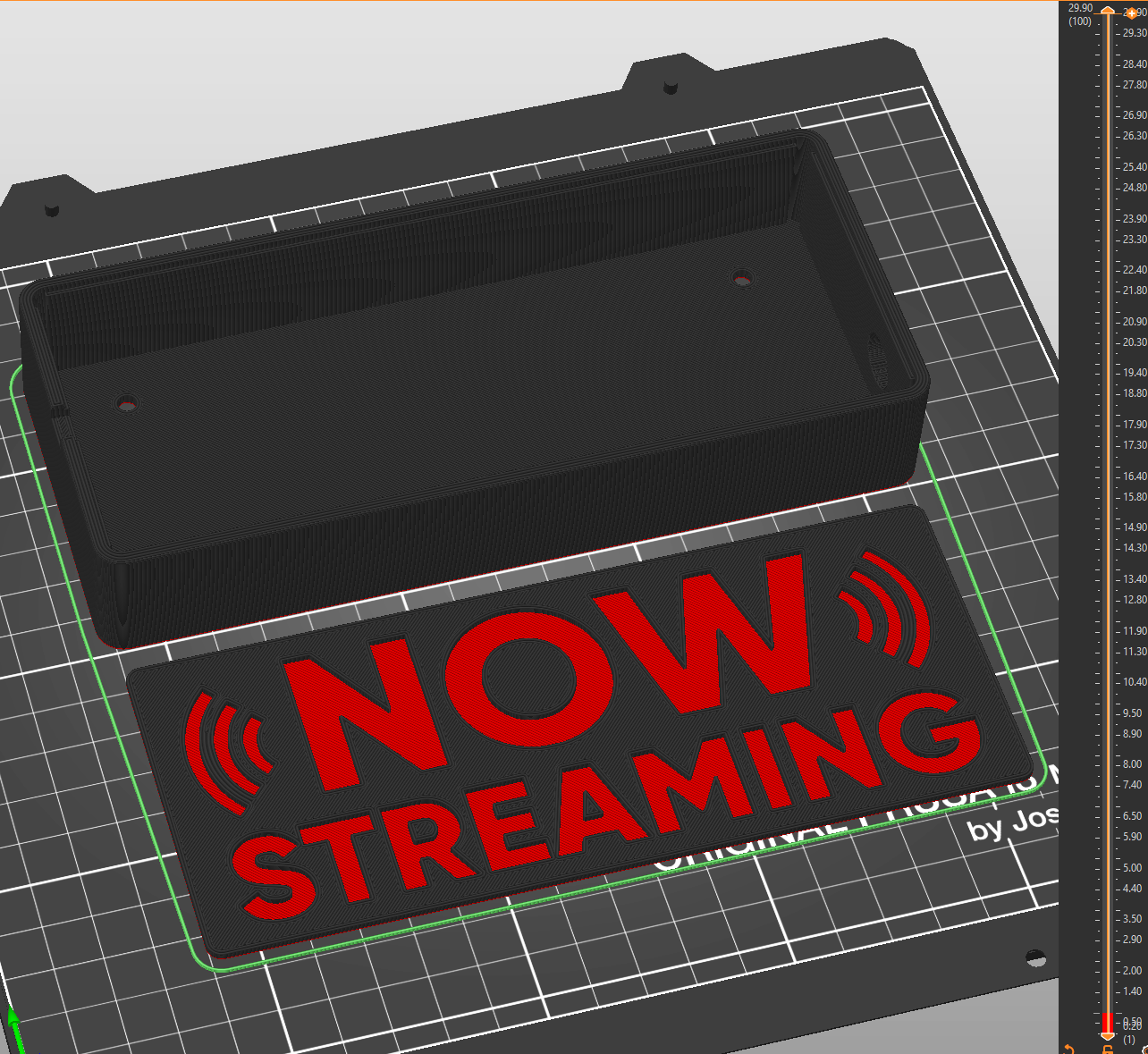 Now Streaming LED Sign - "On-Air" Style 2 Colors by Triple G Workshop ...