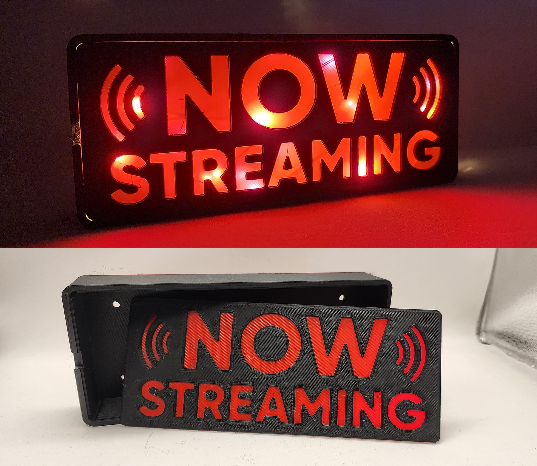 Now Streaming LED Sign - "On-Air" Style 2 Colors by Triple G Workshop ...