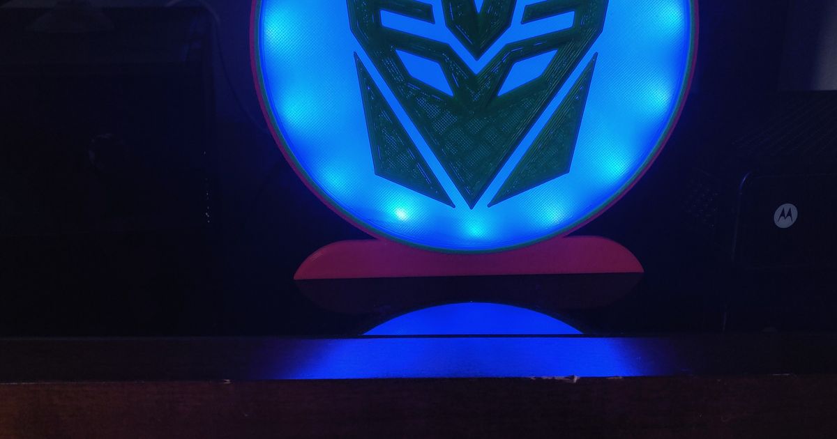 Transformers Decepticon Faceplate for Light Box by 253Bigfoot ...