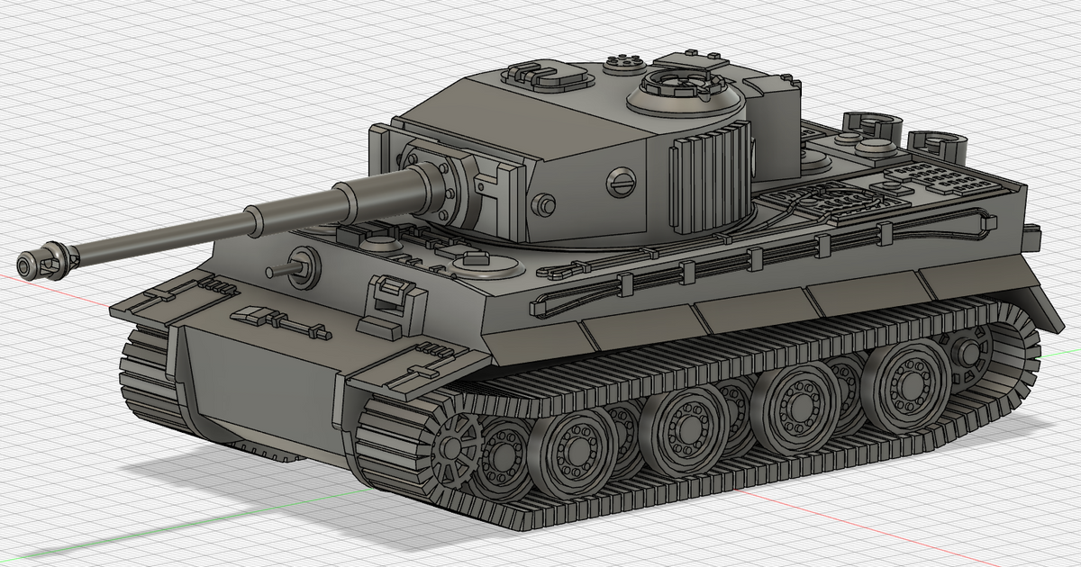 Panzerkampfwagen VI Tiger 1 E by DeltaX | Download free STL model ...