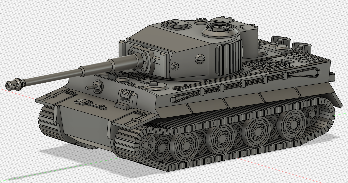 Panzerkampfwagen VI Tiger 1 E by DeltaX | Download free STL model ...