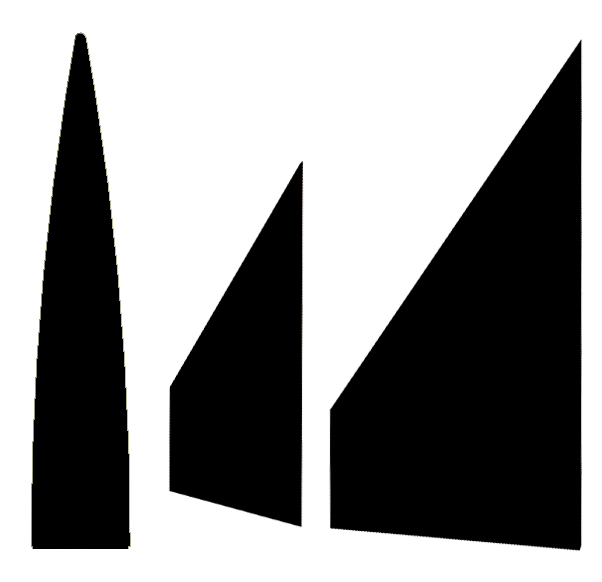 Estes Rocket STM-012 Kit 7221 Fin and Nose Cone PNC60RL Templates by ...