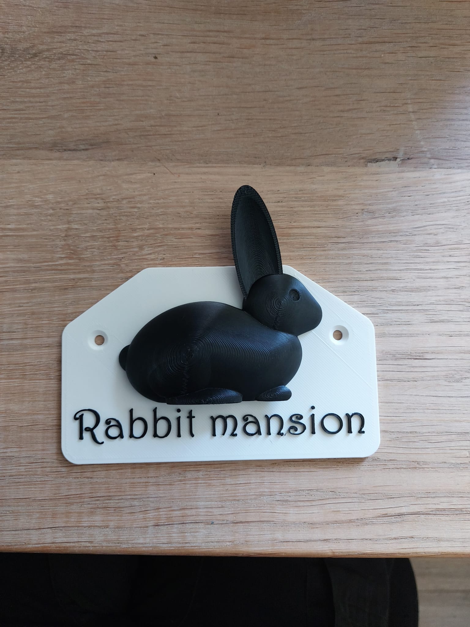 Rabbit mansion sign by Rutsel | Download free STL model | Printables.com