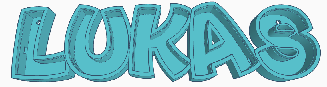 LUKAS LED- Namenslampe (Name lamp) by Tomsen | Download free STL model ...