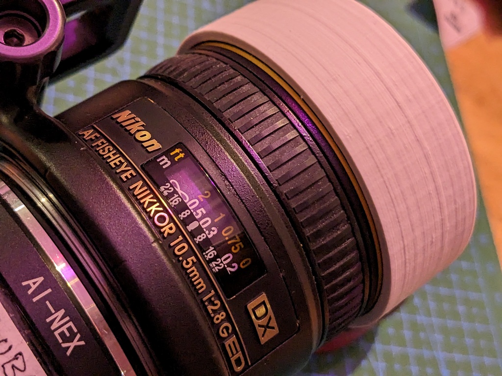 - The CAPelot - 10.5mm Fisheye Nikkor cap for removed hood (FX modified ...