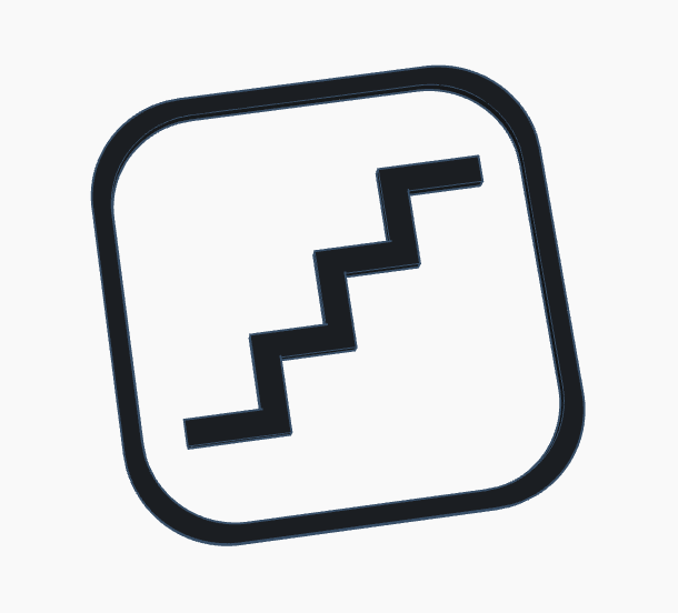 Stairs sign by Weshape | Download free STL model | Printables.com