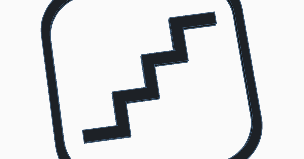 Stairs sign by Weshape | Download free STL model | Printables.com