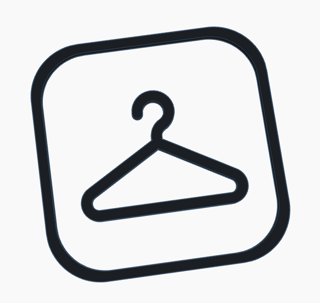 Wardrobe sign by Weshape | Download free STL model | Printables.com