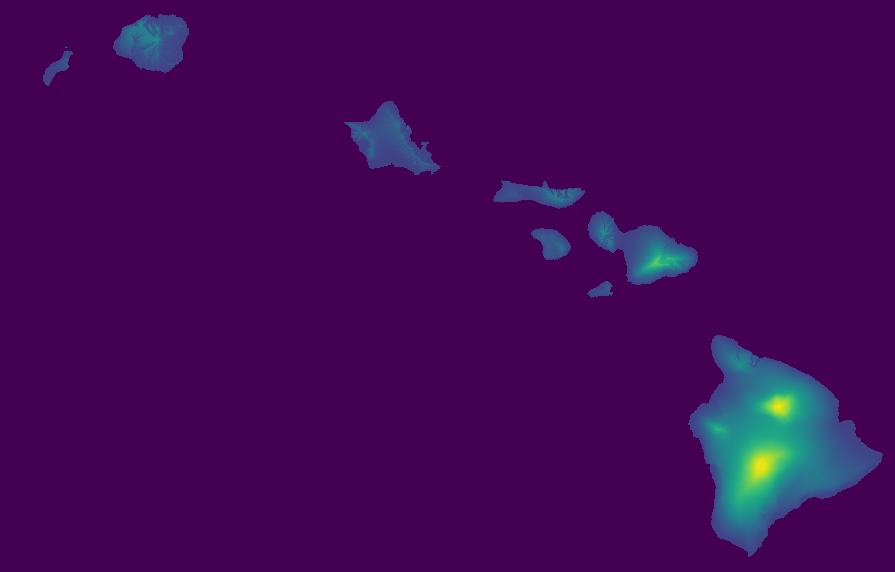 Hawaii topographic relief map by Schweizermaker | Download free STL ...