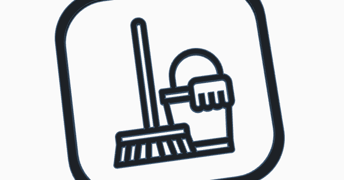 Cleaning Room Sign by Weshape | Download free STL model | Printables.com