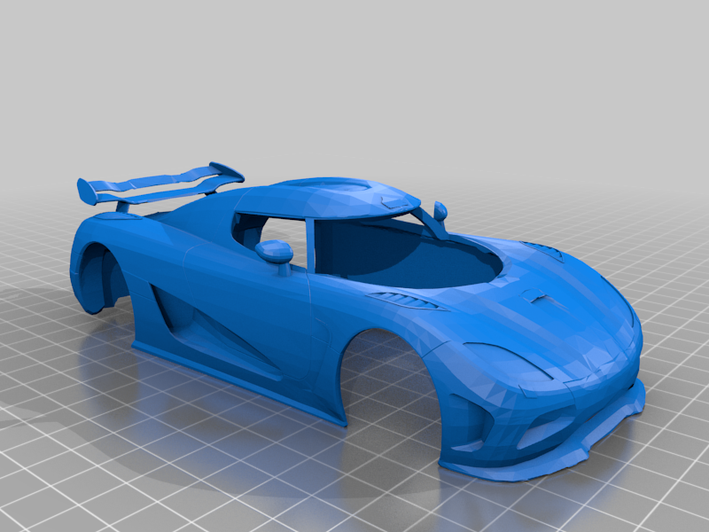 Koenigsegg Agera X 1:28 RC body by MucusLaser | Download free STL model ...