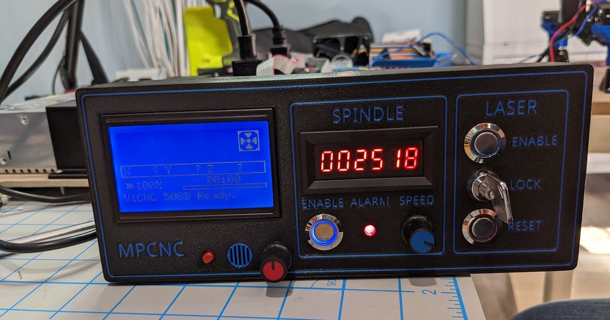 MPCNC Control Panel by Verris | Download free STL model | Printables.com