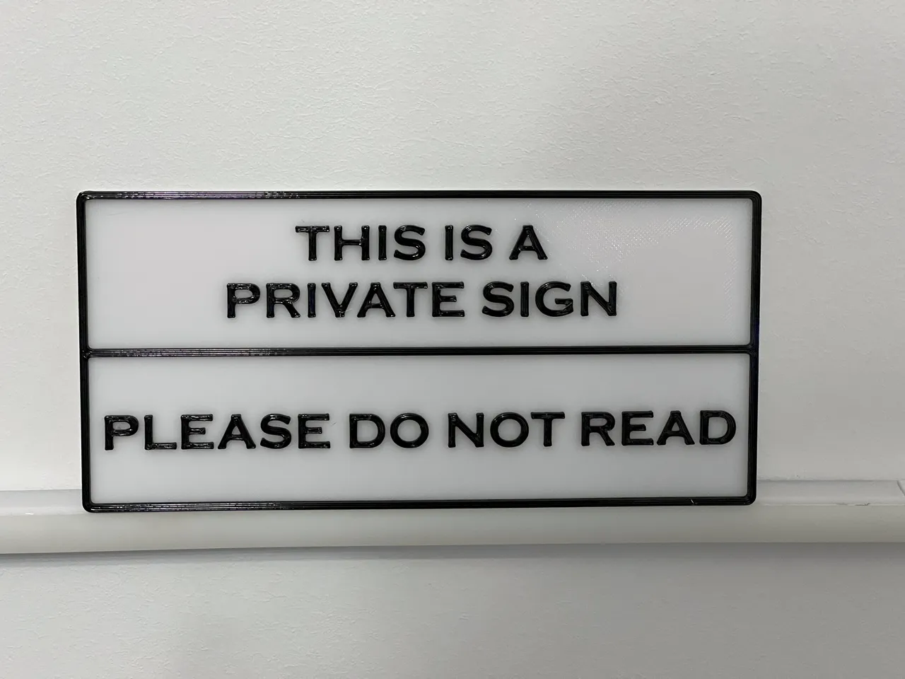 Private sign - do not read by robinschneider | Download free STL model ...