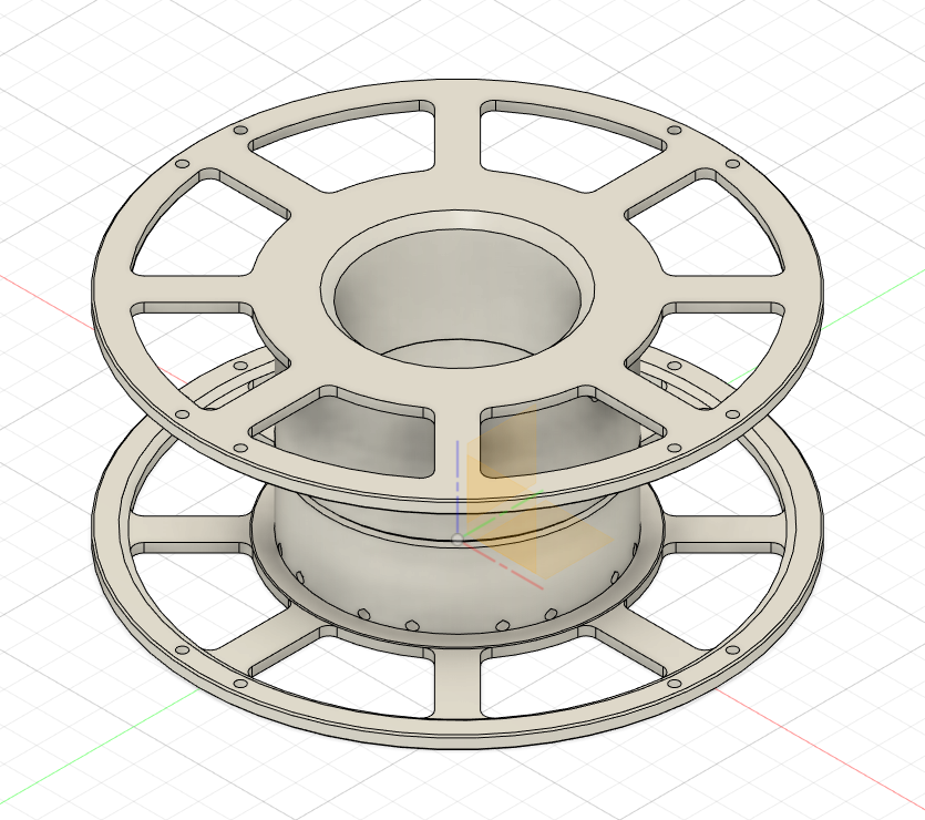 Small Wide Spool for Samples by Shushuda | Download free STL model ...