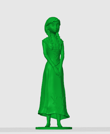 Frozen Anna with base von Obfuscated Designs | Kostenloses STL-Modell ...