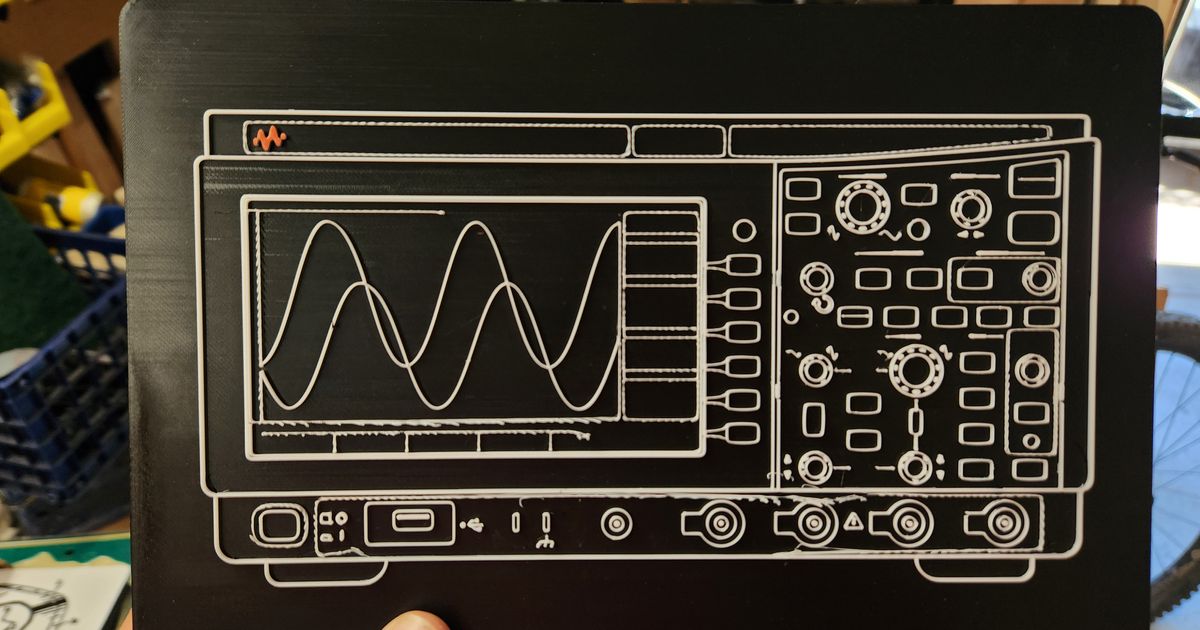 Oscilloscope Wireframe Art by DanielBog | Download free STL model ...