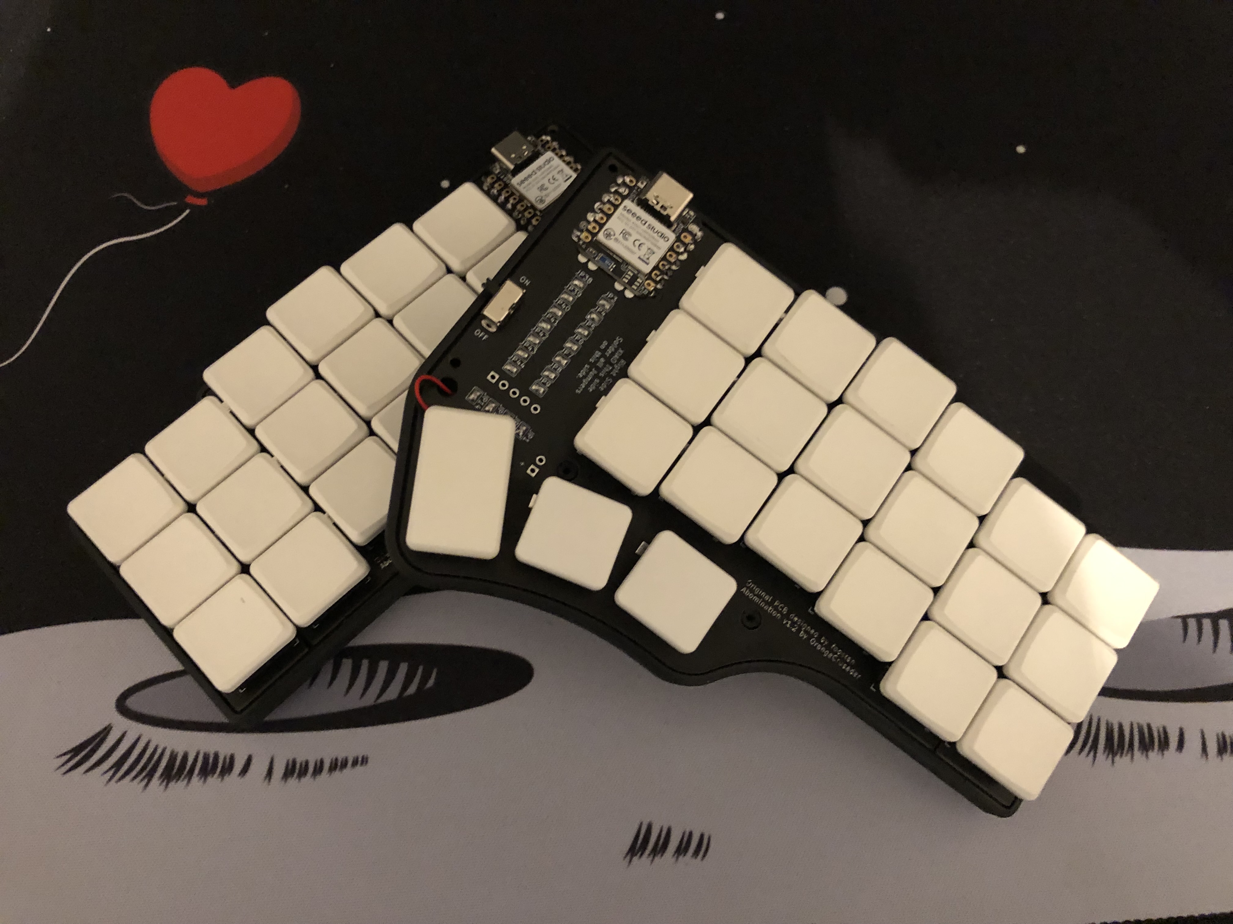 Choc Spaced Corne Xiao 6 Column Case by Kaeso | Download free STL model ...