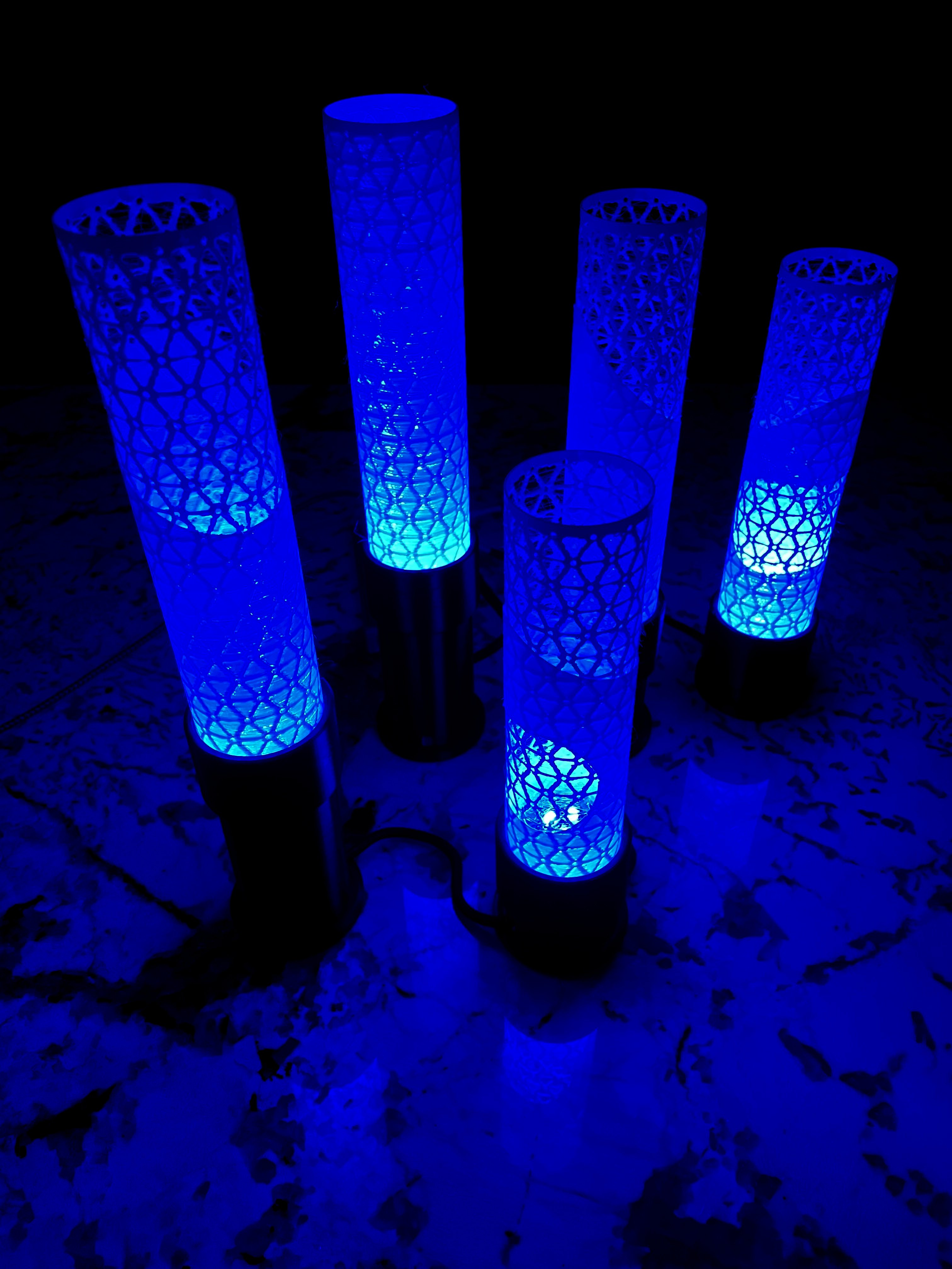 Isogrid Sconces by blueMage | Download free STL model | Printables.com