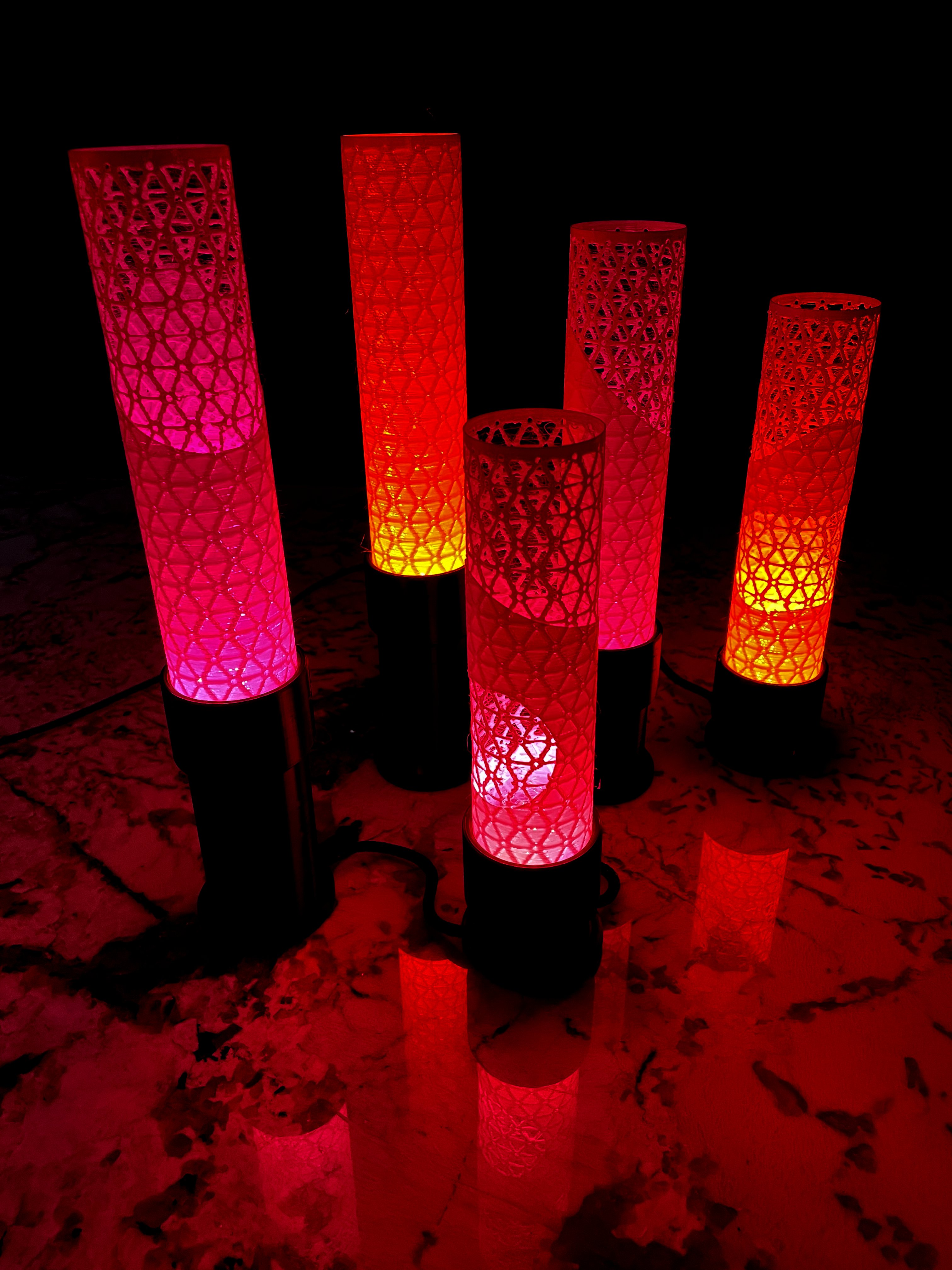 Isogrid Sconces by blueMage | Download free STL model | Printables.com