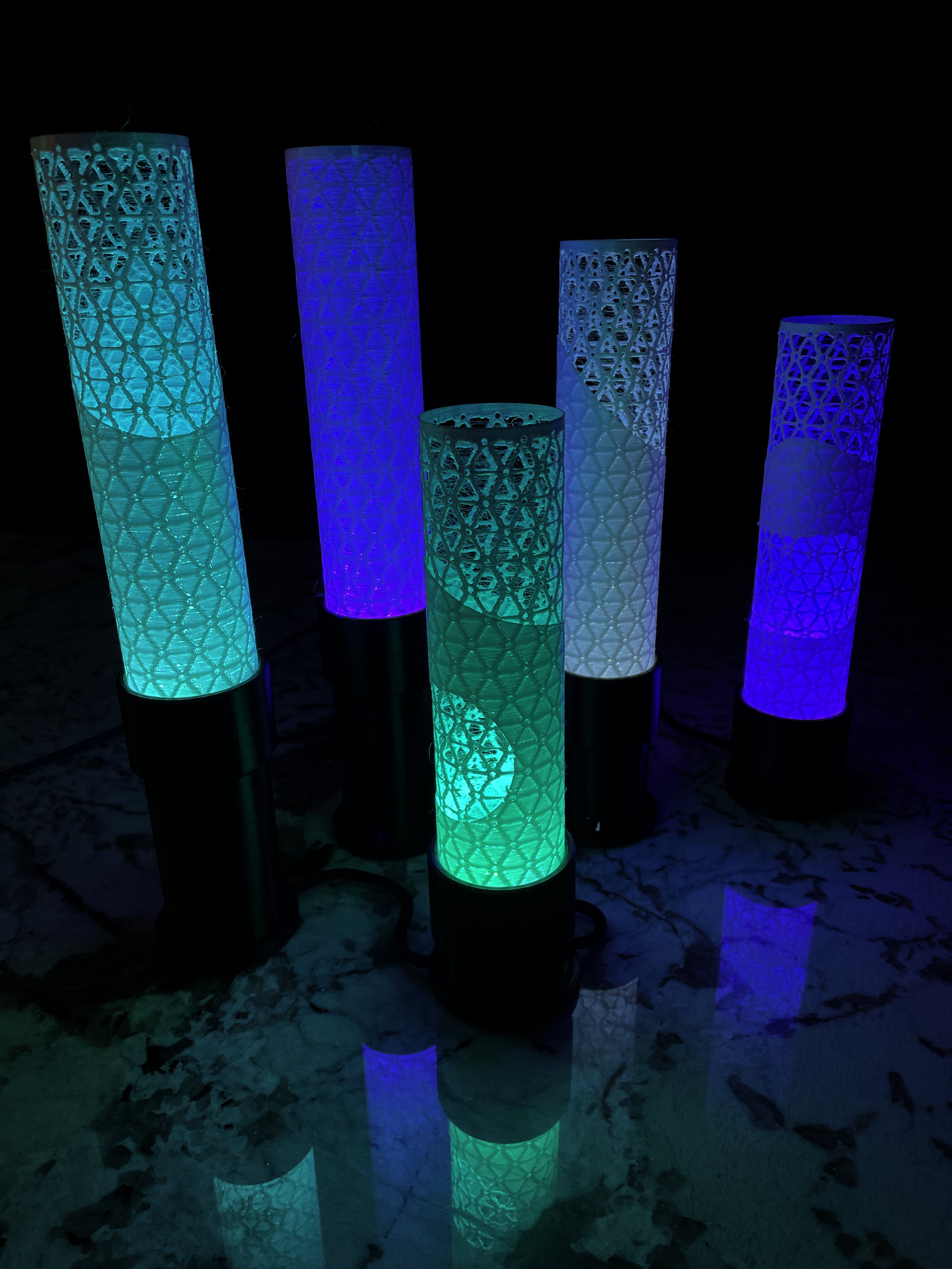 Isogrid Sconces by blueMage | Download free STL model | Printables.com