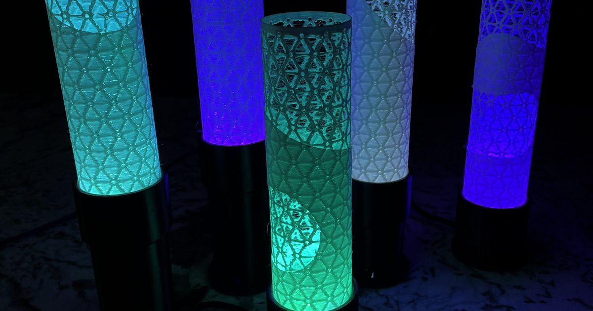 Isogrid Sconces by blueMage | Download free STL model | Printables.com