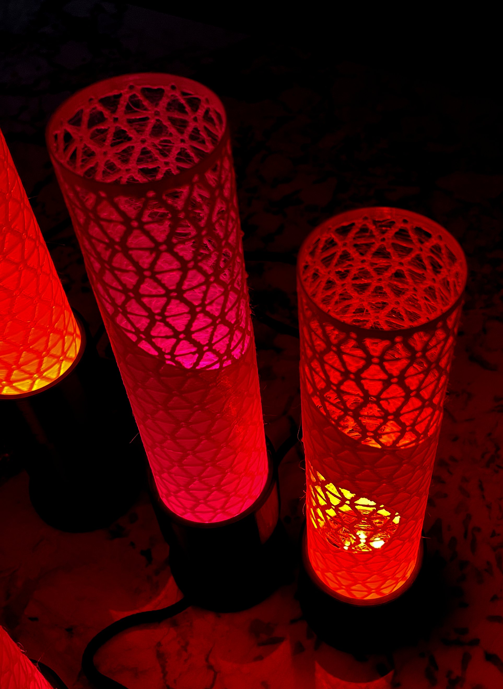 Isogrid Sconces by blueMage | Download free STL model | Printables.com