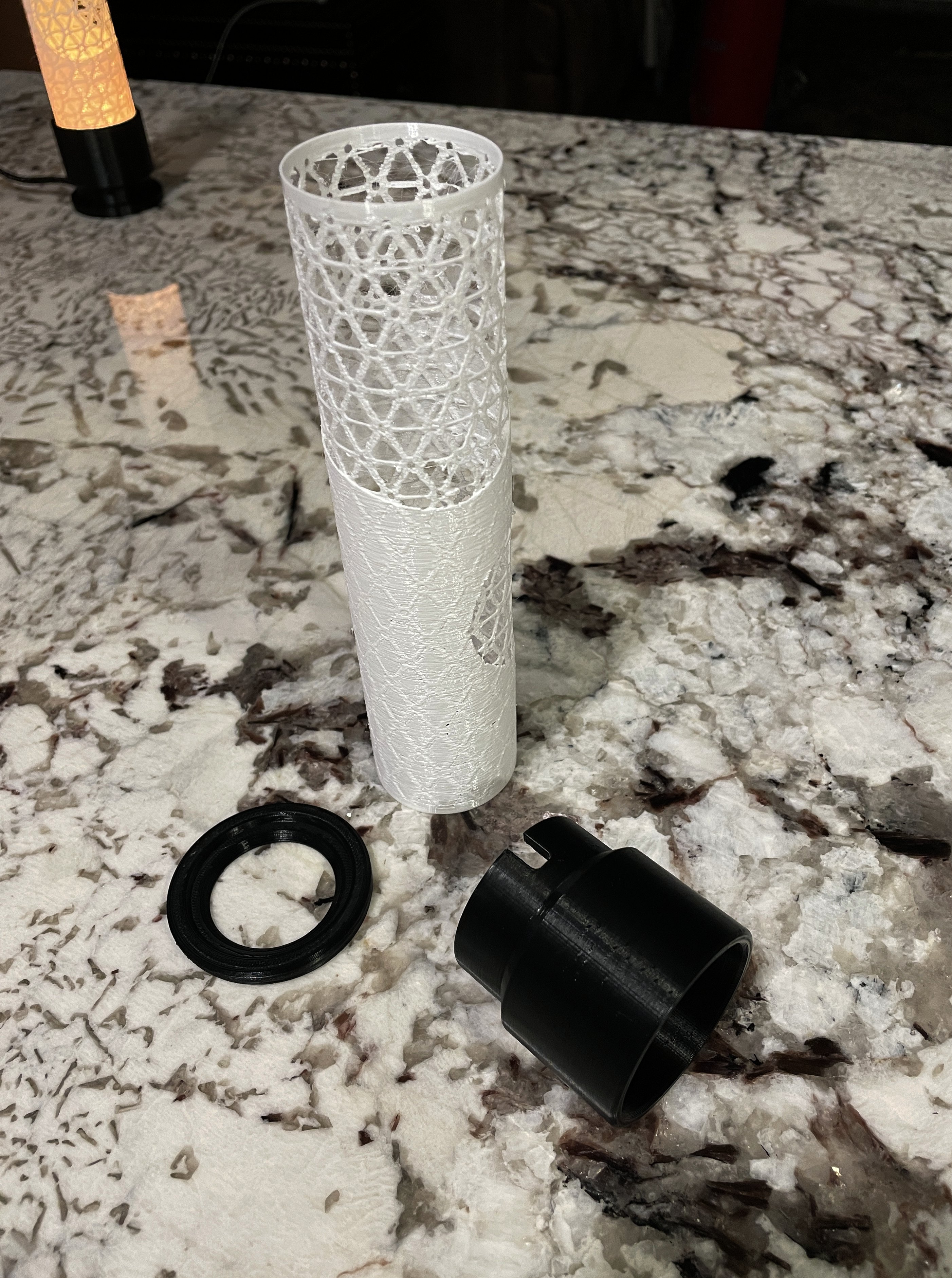 Isogrid Sconces by blueMage | Download free STL model | Printables.com