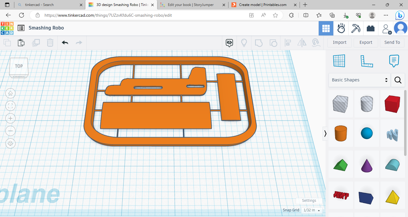 basic plane kit card by tickle tipson | Download free STL model ...