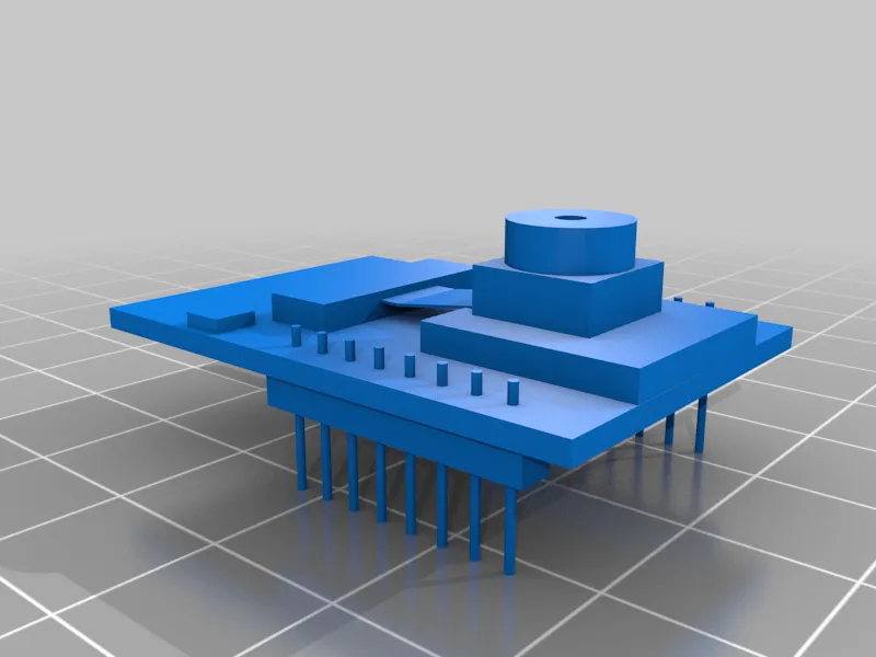 ESP32-CAM 3D object with exact dimensions by goth2k | Download free STL ...