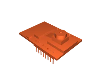 ESP32-CAM 3D object with exact dimensions by goth2k | Download free STL ...