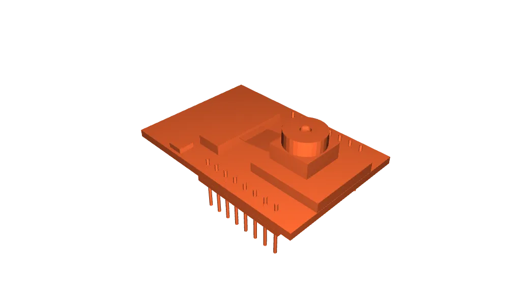 ESP32-CAM 3D object with exact dimensions by goth2k | Download free STL ...