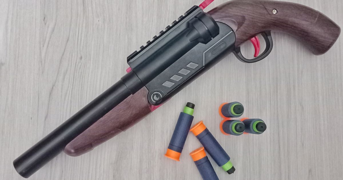 Off Brand Double Barrel Blaster Shells and Heat Shield por foam.blasted ...