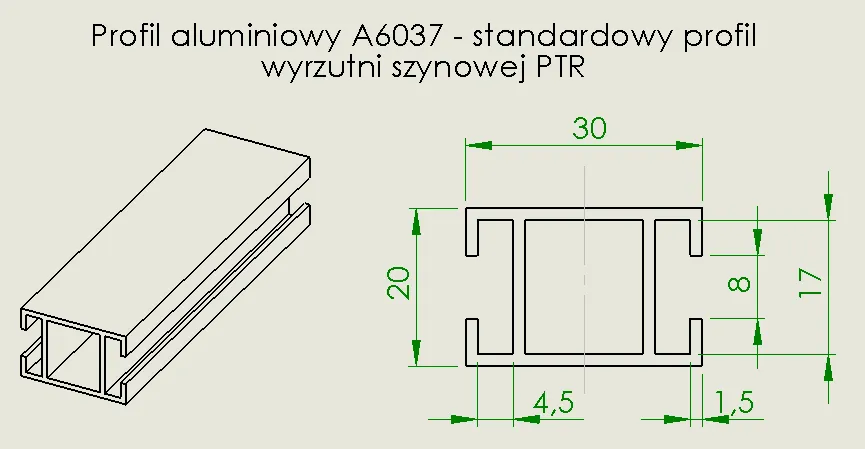 Rocket rail guide for PTR Launch Rail (A6037 profile) by bartekM ...