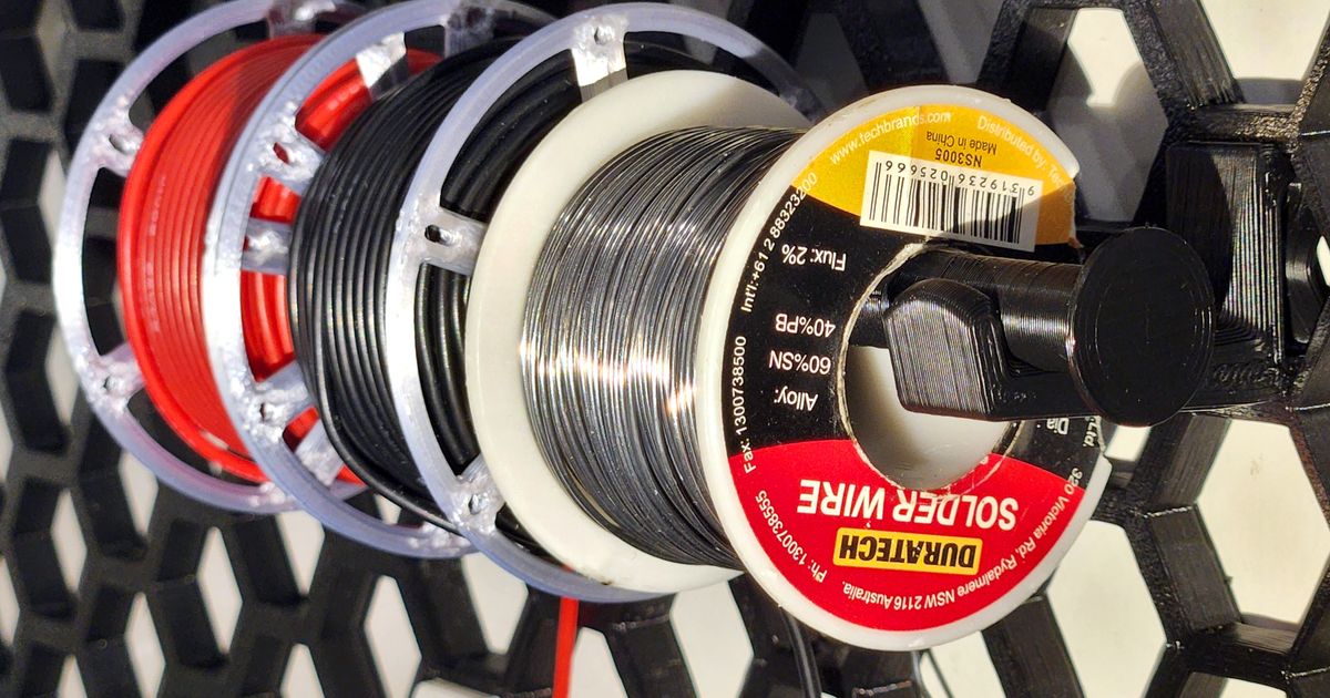 Mini Wire Spool Holder for Honeycomb Storage/HSW by Snares | Download ...