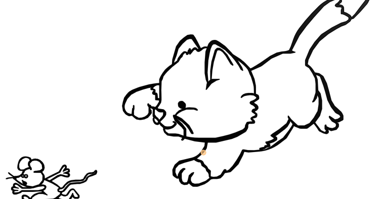 cat+mouse 2d art by GTM | Download free STL model | Printables.com